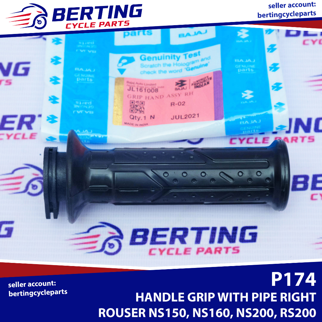 HANDLE BAR GRIP Rouser NS150 NS160 NS200 200NS RS200 Genuine JL161003 ...