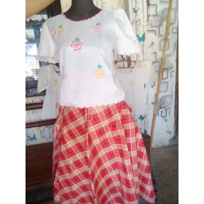 Kimona at saya buwan ng wika ADULT (Actual picture) | Shopee Philippines