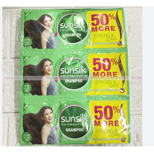 Sunsilk Strong & Long Shampoo (15ml x 12sachets) | Shopee Philippines