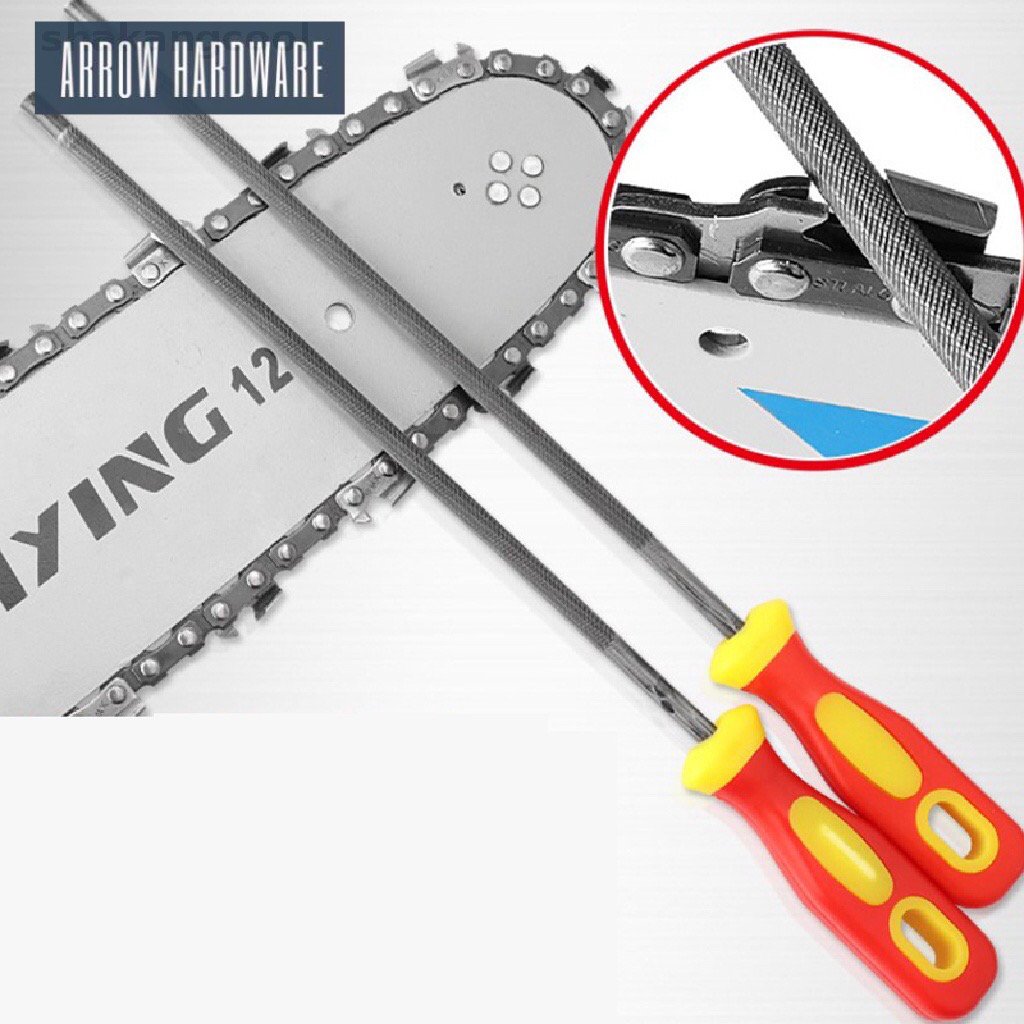 Round High Carbon Steel Sharpening Chain Saw Chain File Sharpener 4/4.8 ...