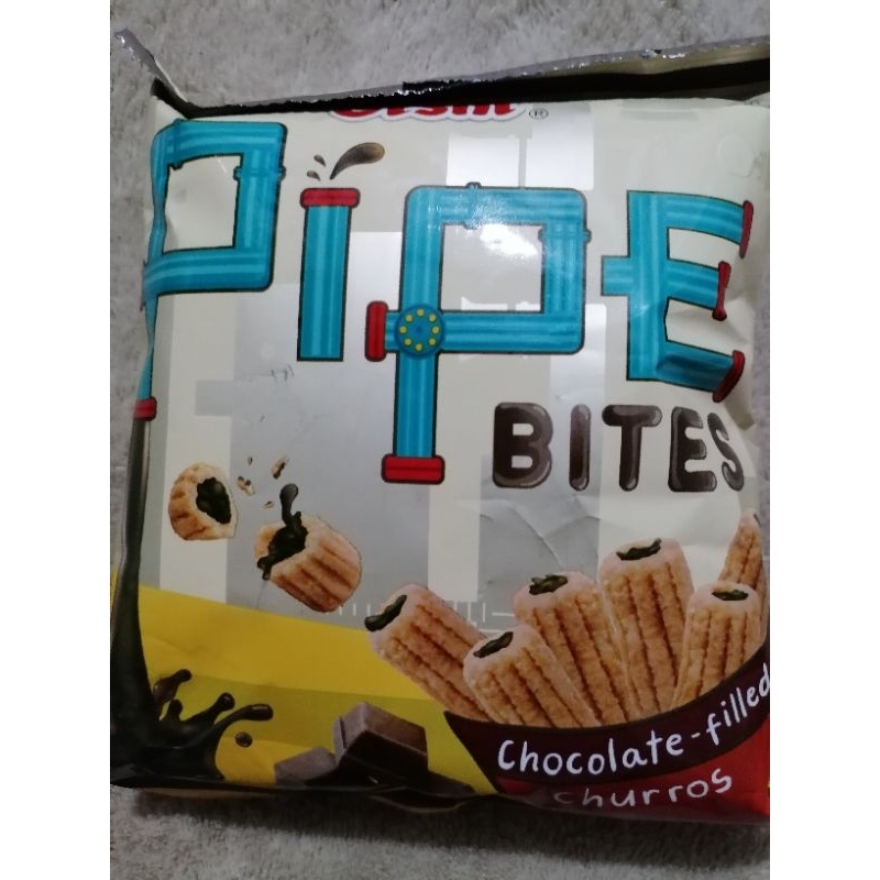 oishi pipe bites chocolate-filled churros 30g | Shopee Philippines
