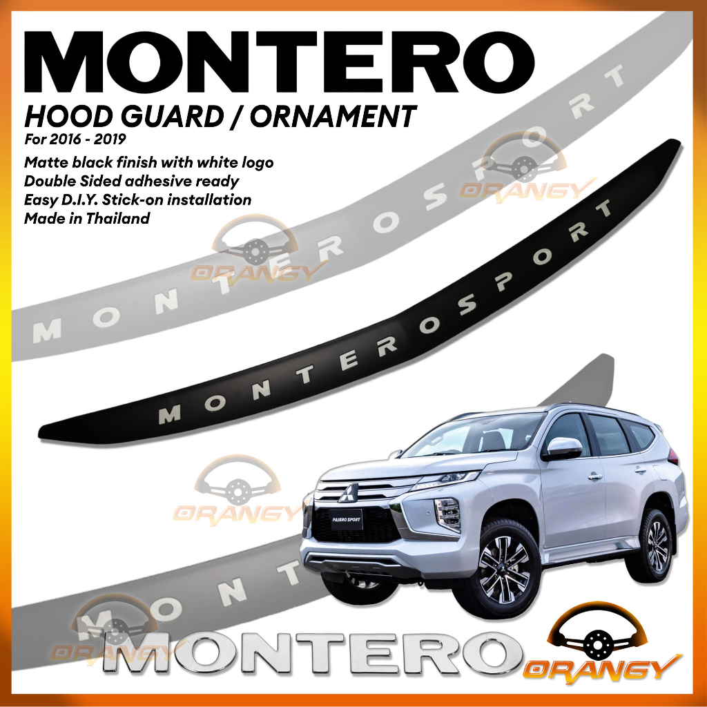 Mitsubishi Montero 2016 to 2019 OEM Hood End / Hood Lip / Hood Guard ...