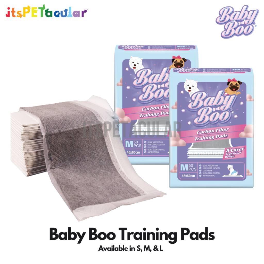 Baby Boo Carbon Pet Pads Training Pads (S, M, L) | Shopee Philippines