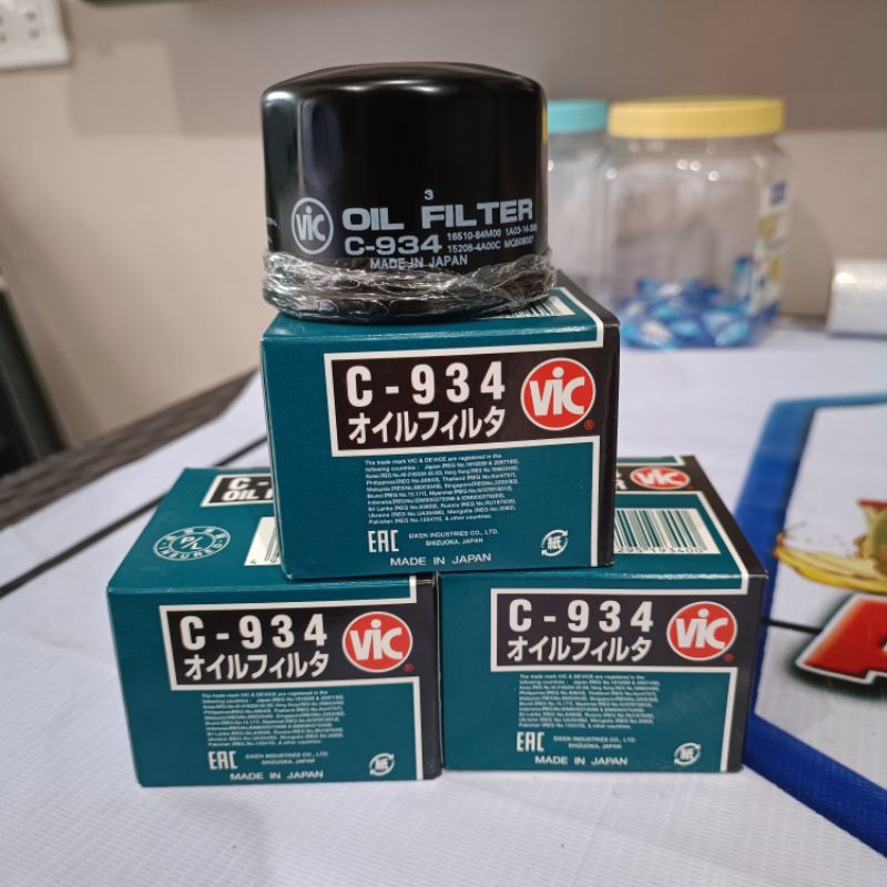 VIC C-934 Oil Filter for DA17v/w Minivan SPACIA RO6A (1pc only ...