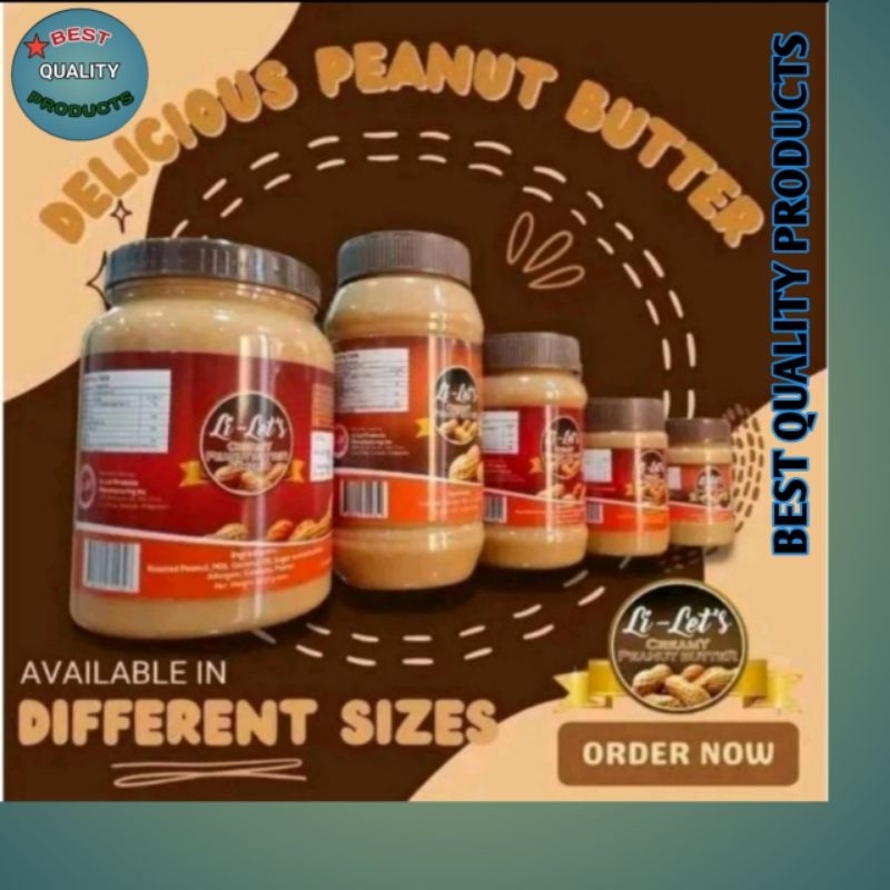 Lilets creamy peanut butter/li-let lilets 250g-1000g | Shopee Philippines