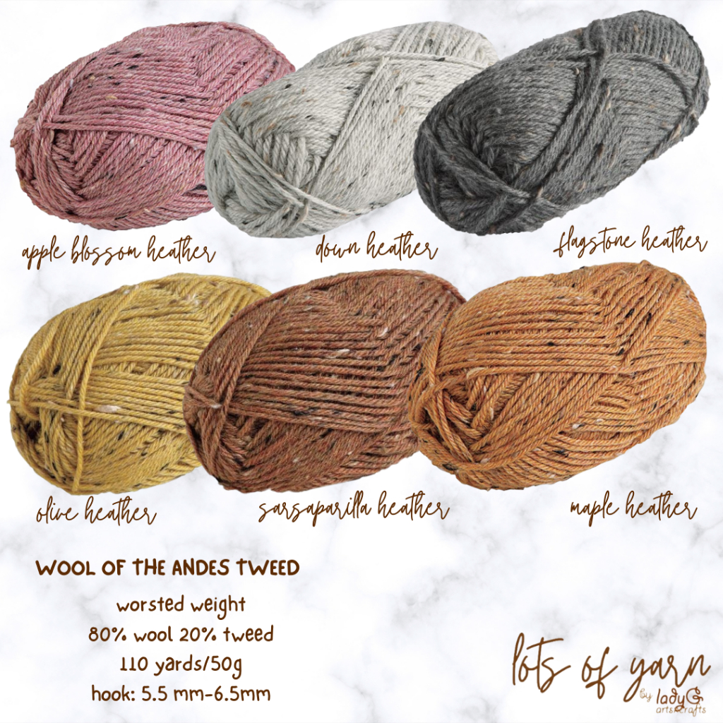 wool of the Andes Tweed | Shopee Philippines