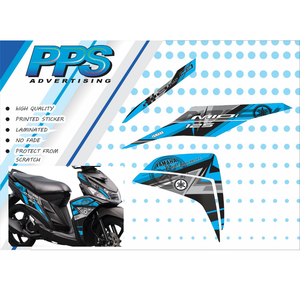 Mio i 125 Sticker Decals | Shopee Philippines