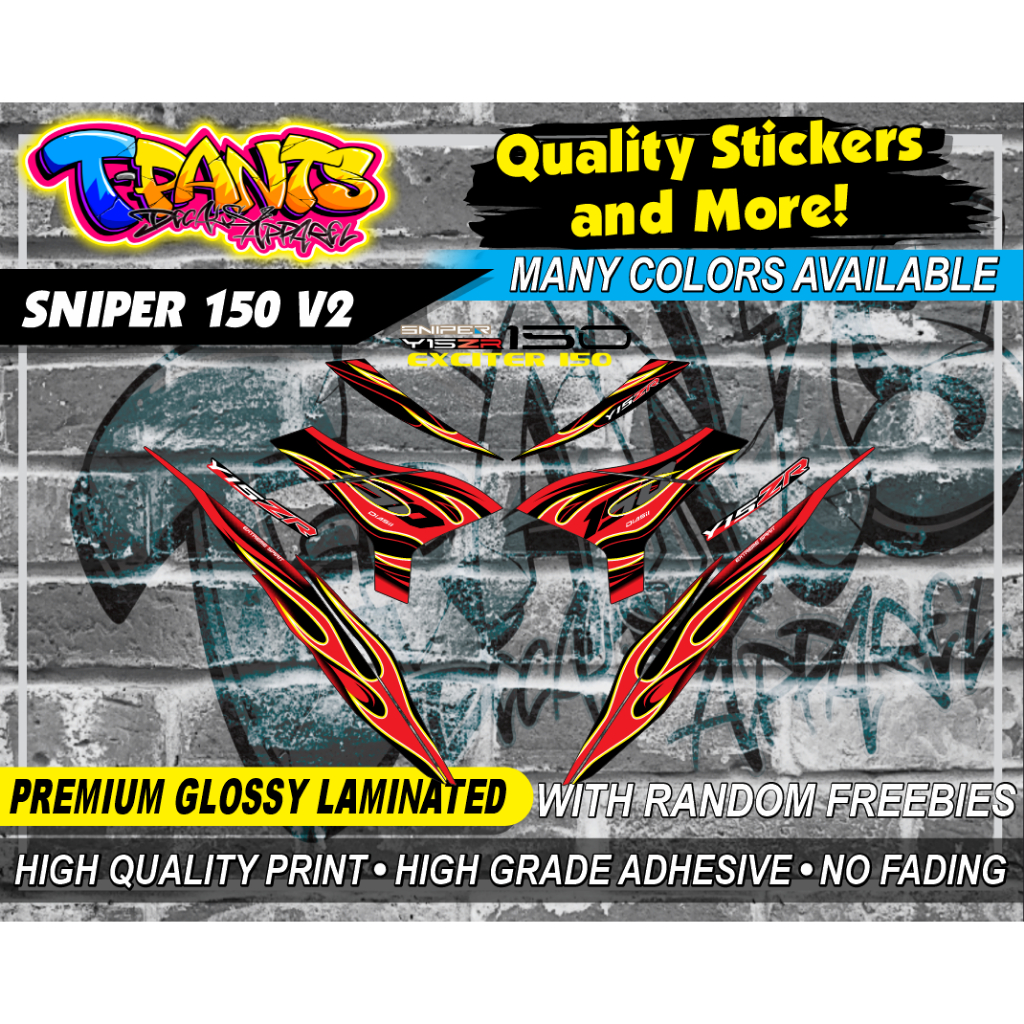 SNIPER 150 Y15ZR TRIBAL FIRE EDITION DECALS | Shopee Philippines