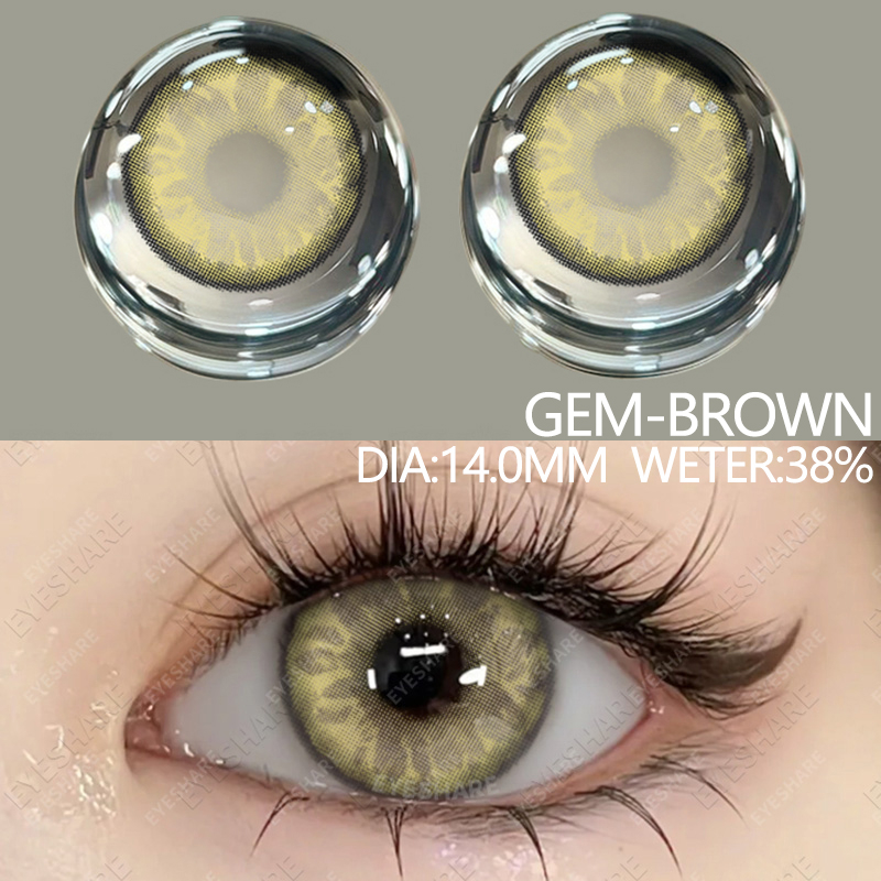 (COD)GEM color normal contact lens, Korean style cute gray blue ...