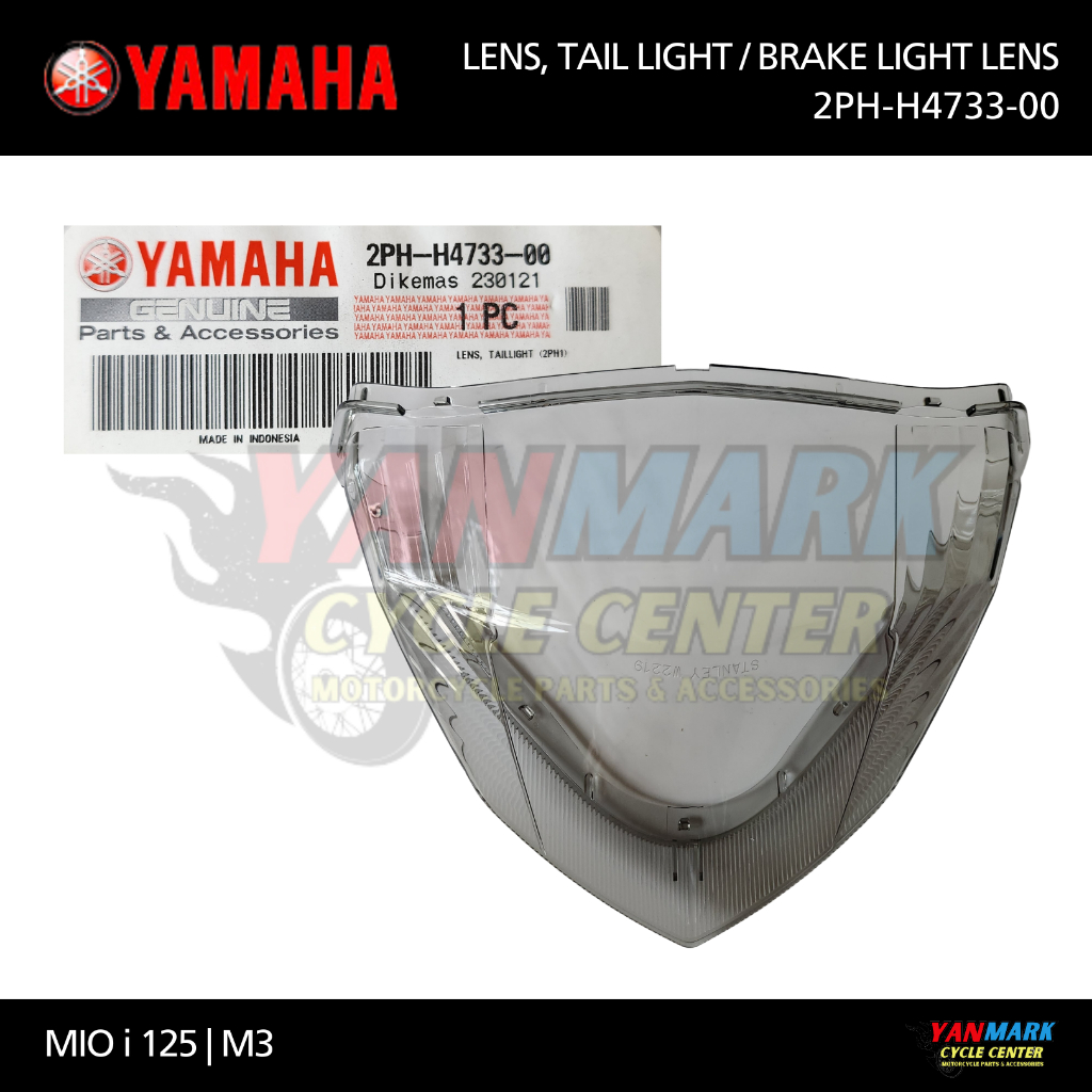 ORIGINAL YAMAHA - LENS, TAIL LIGHT / BRAKE LIGHT LENS - MIO i 125 | M3 ...