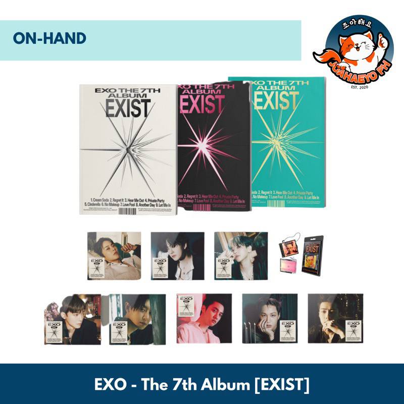 [ON-HAND] EXO 7TH ALBUM EXIST SEALED ALBUM WITH FIRST PRESS WITH POB | Shopee Philippines