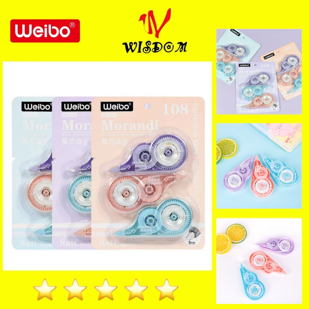 WISDOM WEIBO WD-8339 3IN1 CORRECTION TAPE SCHOOL SUPPLIES /GIVEAWAYS ...
