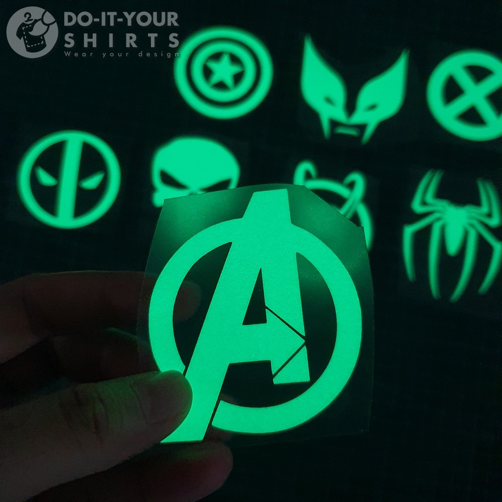 Marvel Superhero - DIY Glow In The Dark Iron-On Patch | Shopee Philippines