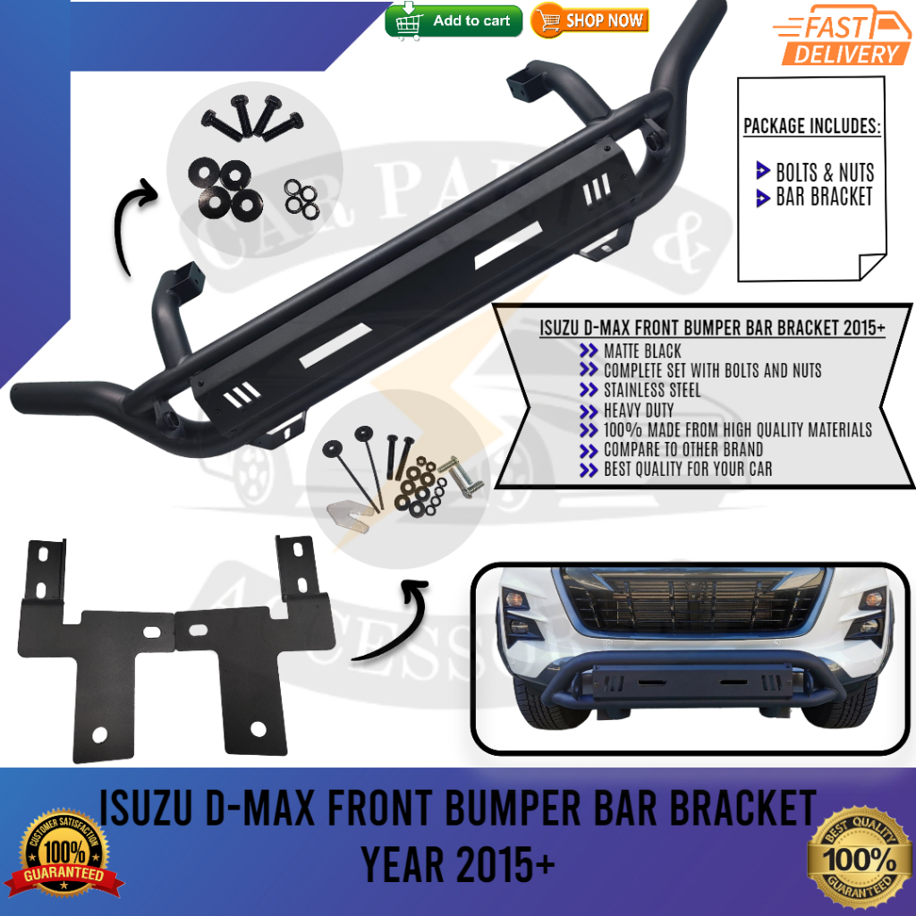 CPA ISUZU D-MAX FRONT BUMPER BAR BRACKET 2015 2016 2017 2018 2019 2020 ...