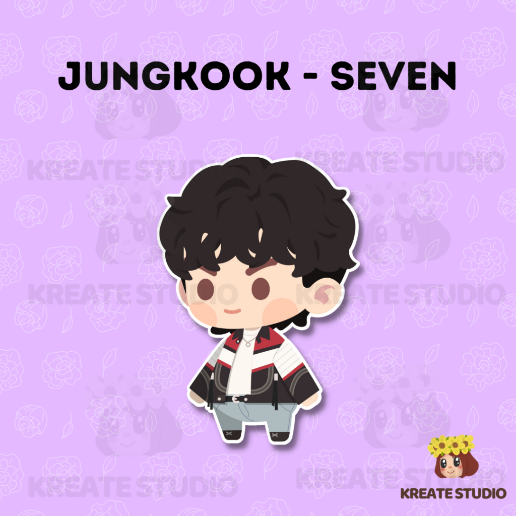 JUNGKOOK SEVEN (BTS IN THE SEOM) - Waterproof Vinyl Sticker | Shopee ...