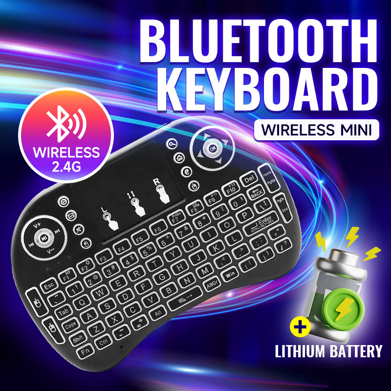 I8 Mini Wireless Mini Keyboard 2.4ghz 3 Color Backlight Bluetooth ...