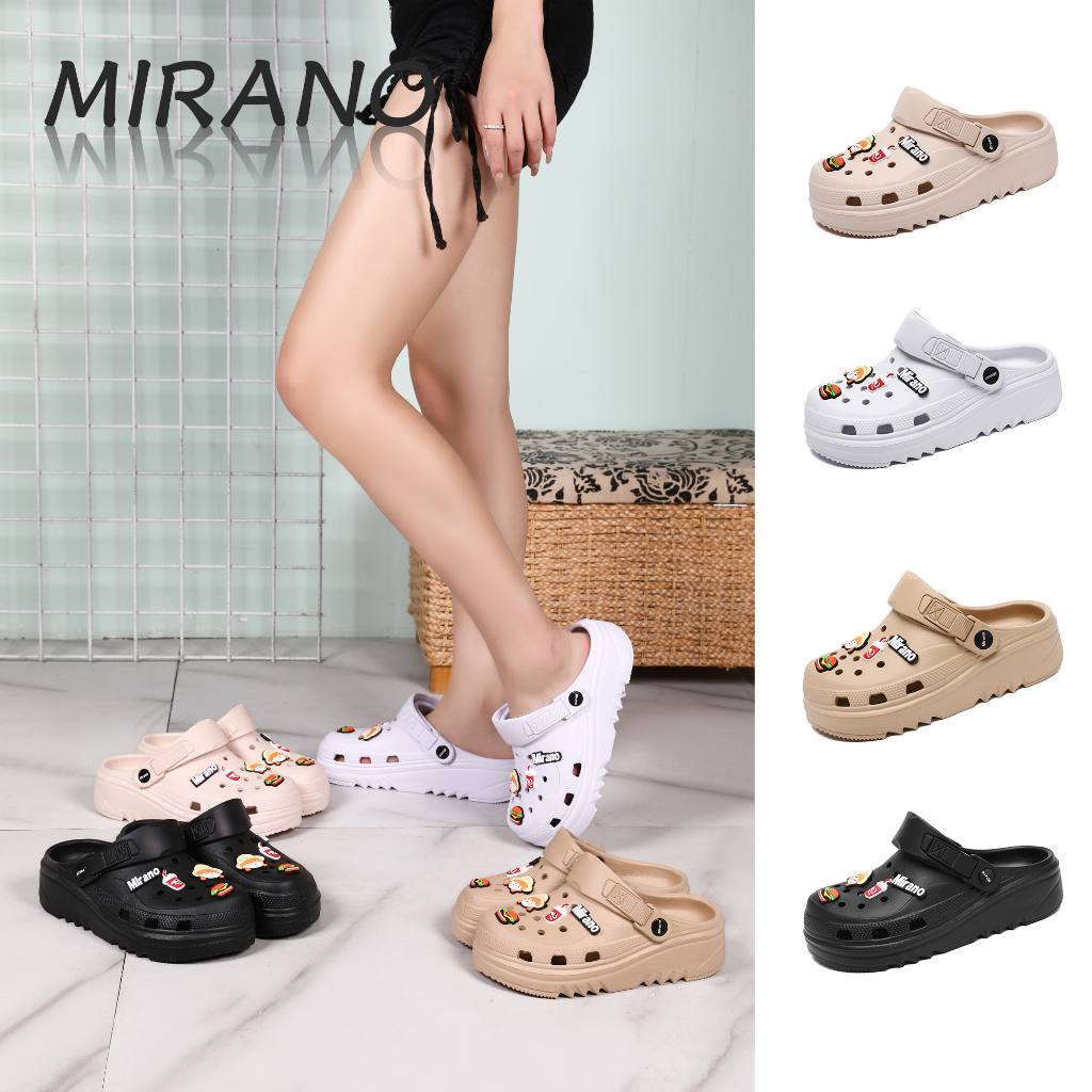New Classic Crocs Women Sandals Slippers White Sandals For Women Chunky ...