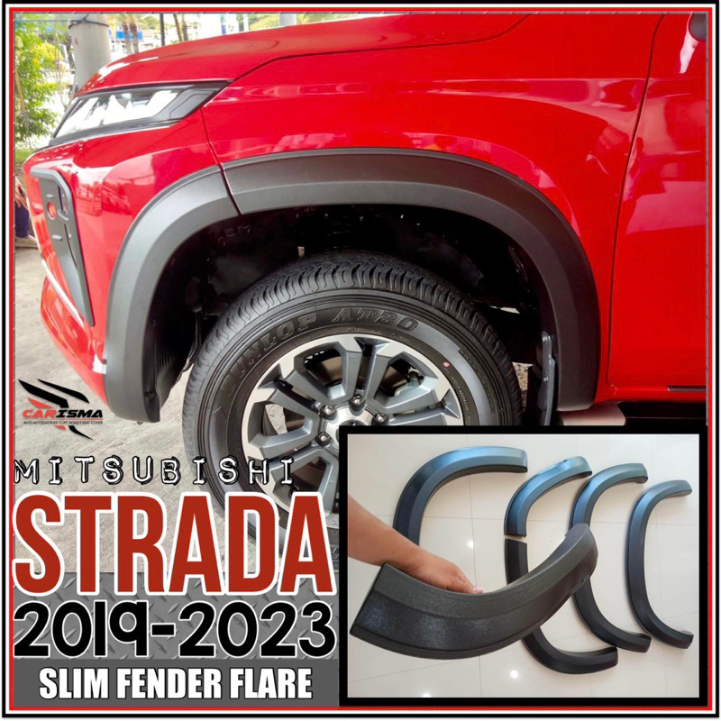 Mitsubishi STRADA 2019-2023 SLIM FENDER FLARE (strada accessories ...