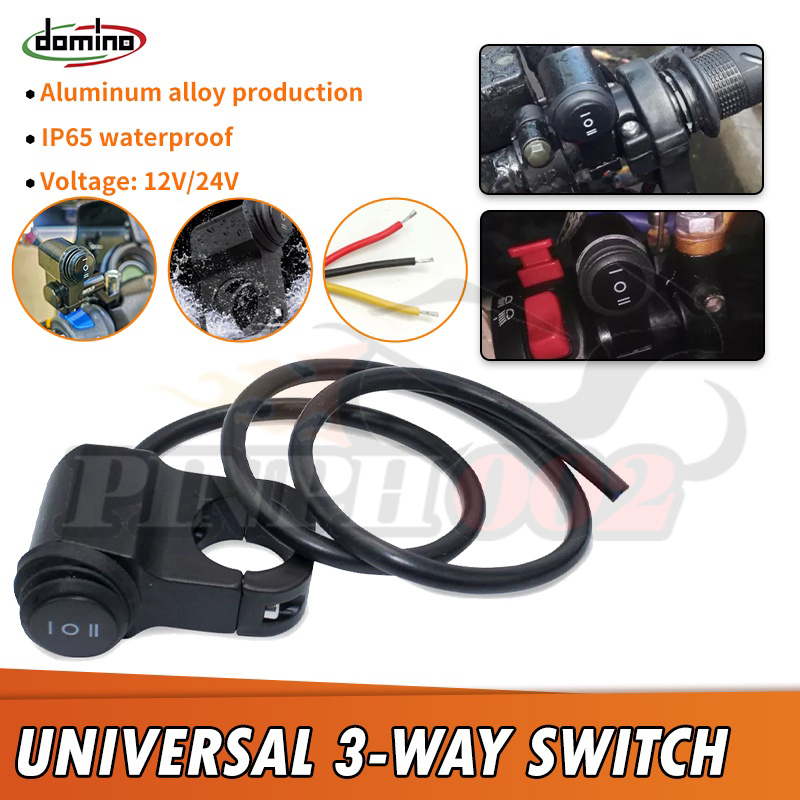 Motorcycle Domino Universal 3 Way Switch ON OFF Mini Driving Light ...