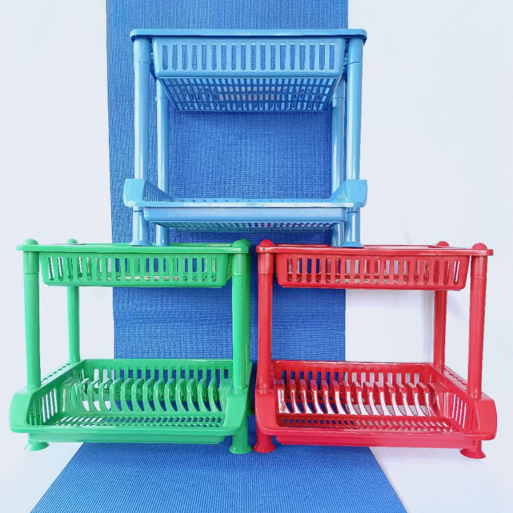 2 LAYER PLASTIC DISH DRAINER RACK KITCHEN ORGANIZER | Shopee Philippines