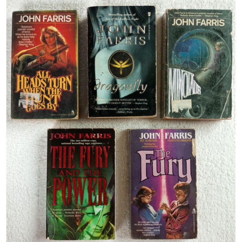 RARE/VINTAGE HORROR BOOKS (70s, 80s,90s,2000s) - JOHN FARRIS BOOKS (SUSPENSE BOOKS, HORROR ...