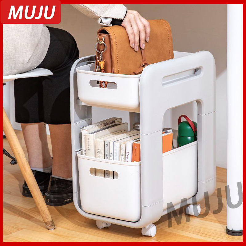 File Organizer Pull-out Moving Rack Minimalist Office Bag Storage Box ...