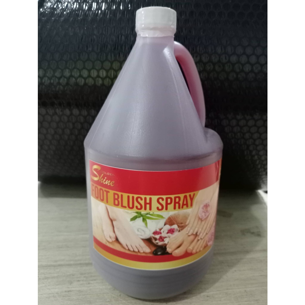 FOOT BLUSH SPAY PINKISH GLOW ON YOUR SOLES 1 GALLON(different stickers ...