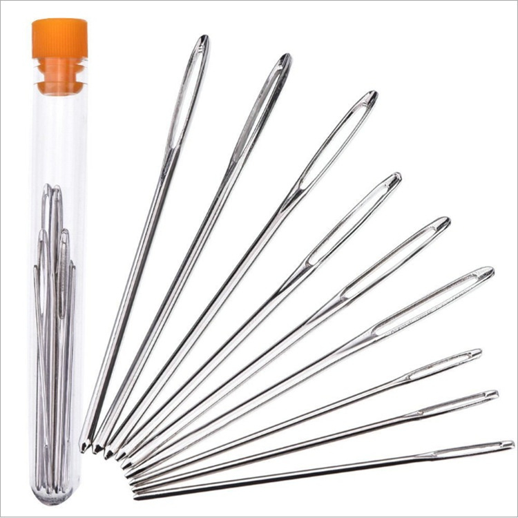 3/9Pcs Hook Set Large Eye Needles Stainless Steel Embroidery Cross Stitch Bottl | Shopee Philippines