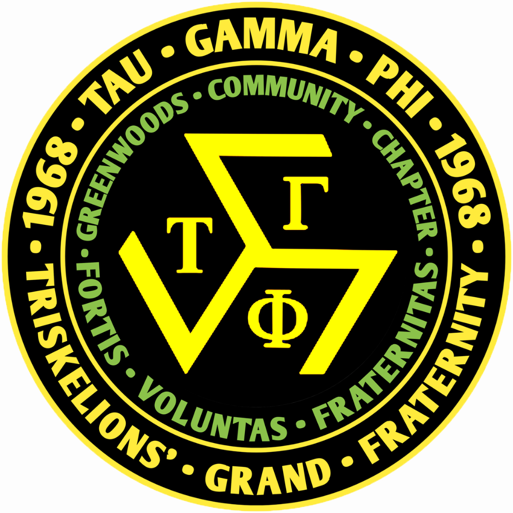 Tau Gamma Phi Triskelion Tau Gamma Phi Vinyl Outdoor Sticker Decal Motor Car Cellphone 3inch