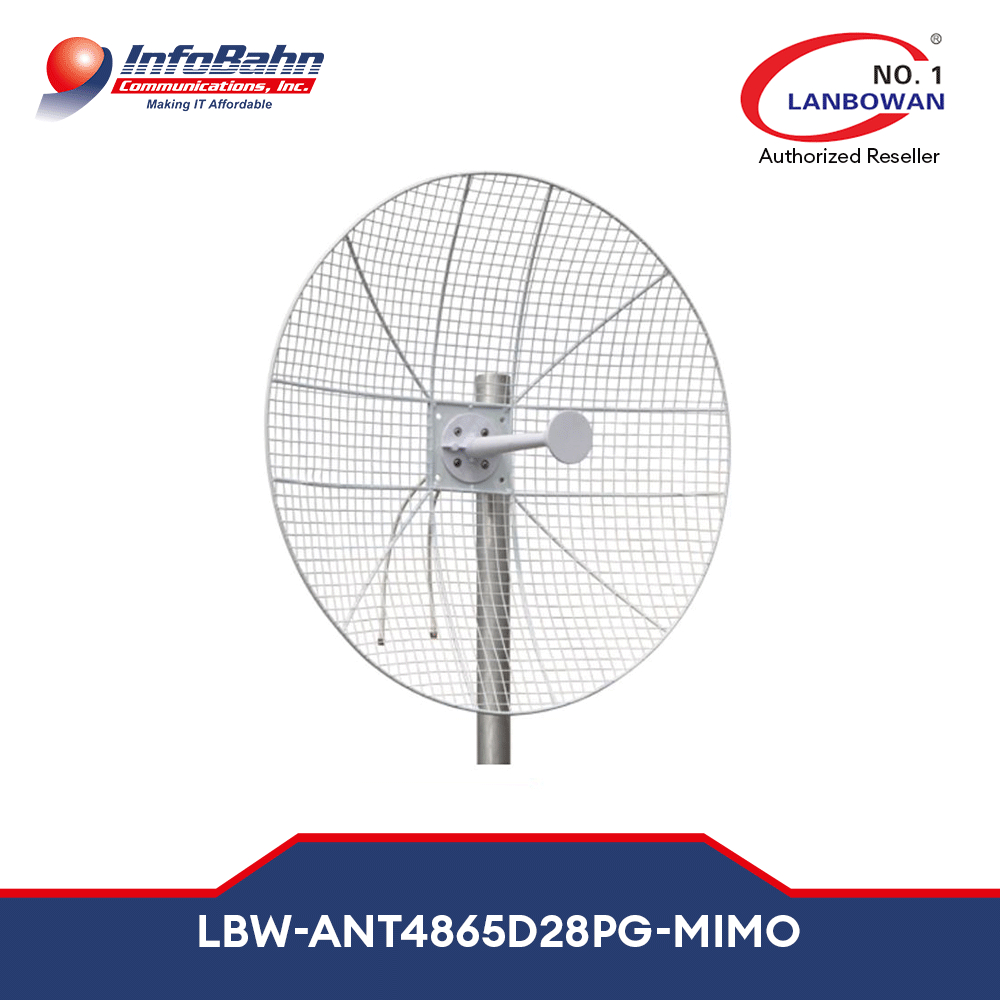 Lanbowan 5ghz 28dbi Mimo Grid Antenna Ant4865d28pg-Mimo Infobahn ...