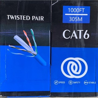 LPJ CAT6 UTP CABLE INDOOR/OUTDOOR SOLID CCA ETHERNET LAN CABLE PER ...