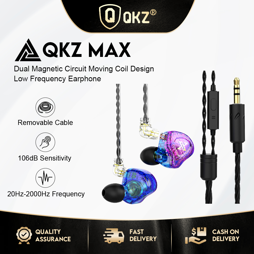 Qkz Ak6 Max Earphone Dynamic Drivers Monitors Headphones Hifi Heavy