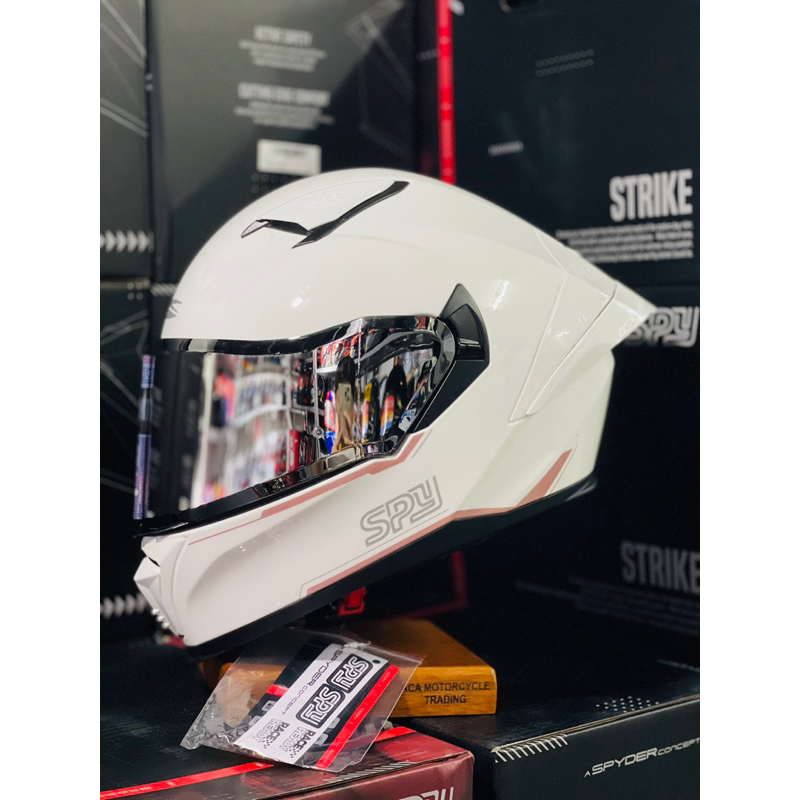 SPYDER STRIKE V2 Full-Face Dual Visor Helmet with (FREE CLEAR VISOR ...