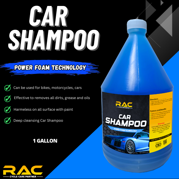 RAC Cycle Care 1 Gallon Car Shampoo with Foam Booster | Shopee Philippines