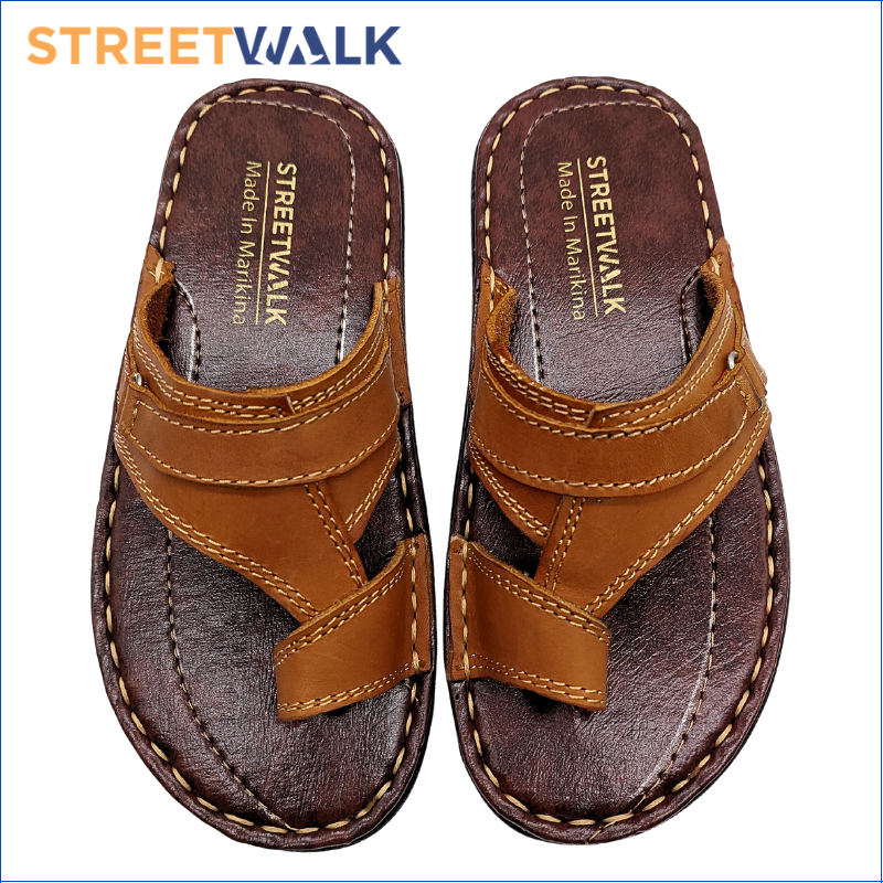 StreetWalk BIG SIZE One Finger Style Sandals with Tahi for Men Balat na ...