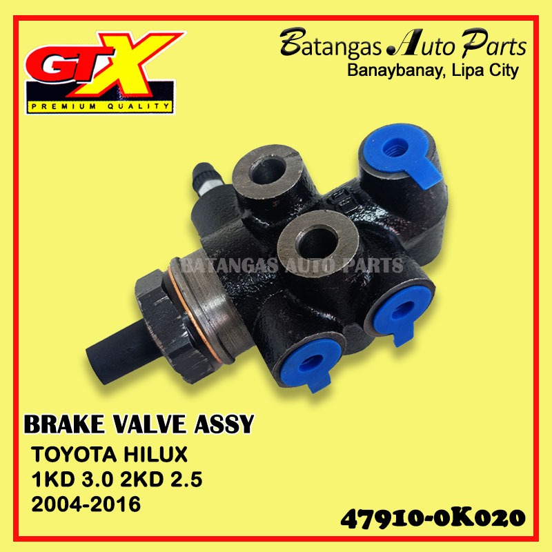 BRAKE VALVE ASSY TOYOTA HILUX 1KD 3.0 2KD 2.5 2004-2016 47910-0K020 ...