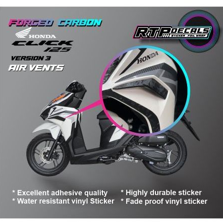 HONDA CLICK 125 V3 AIR VENTS DECALS STICKER(NEW PRODUCT) (2PCS PAIR ...