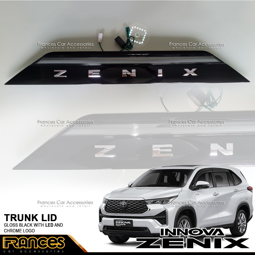 Toyota Zenix Q V Hybrid 2023-2025 Black Led Light Rear Bumper Trunklid ...