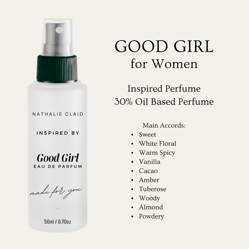 Nathalie Claid Oil Based Perfume for Women and Men 50ml | Shopee ...