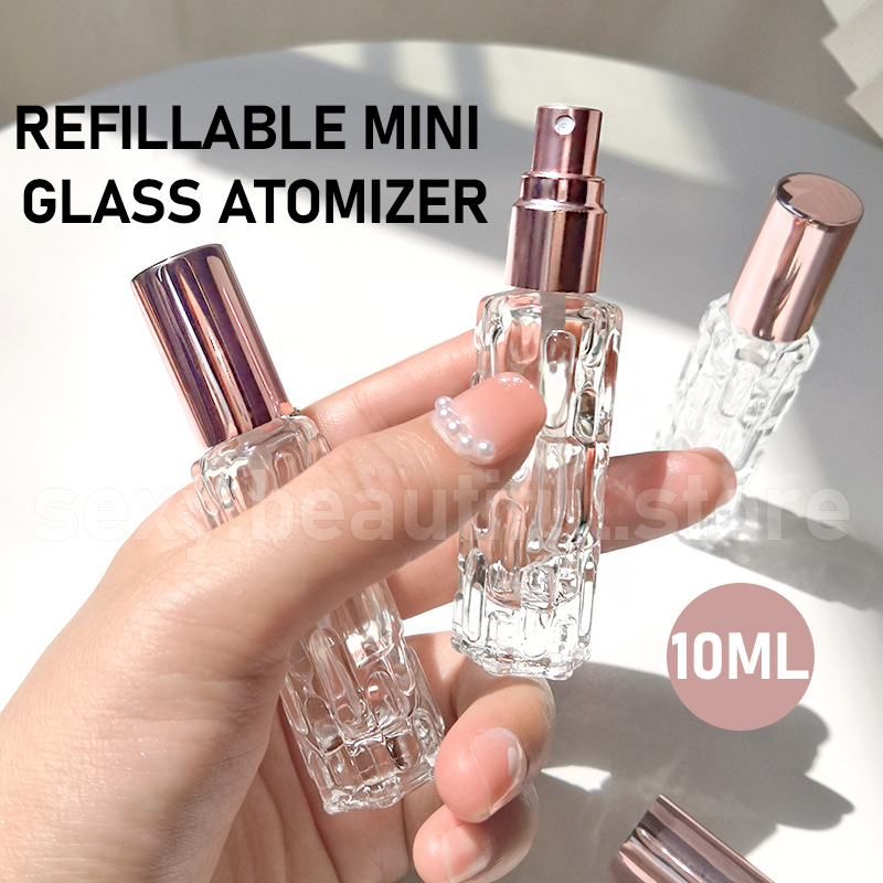 Diamond Facet Mini Perfume Refillable Glass Bottle Travel Atomizer ...
