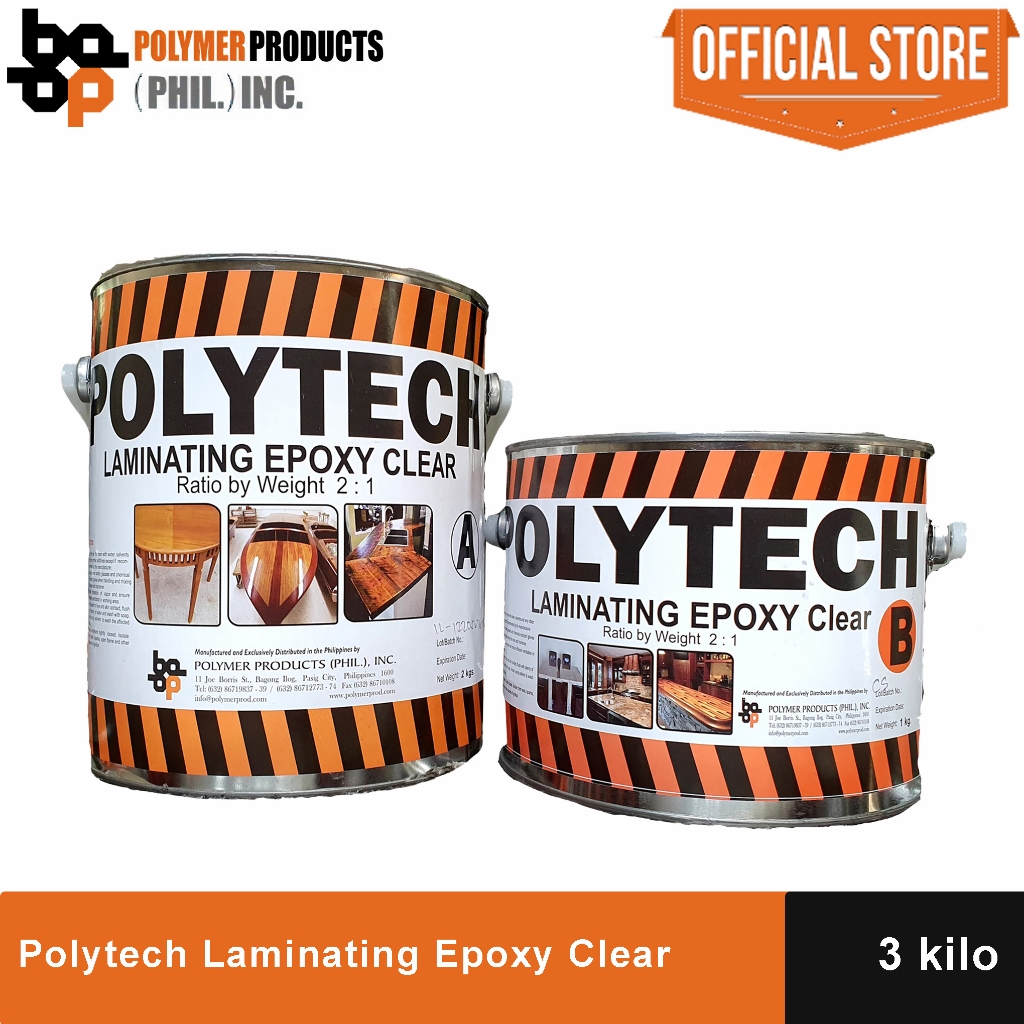 Polytech Laminating Epoxy Clear 3kg | Shopee Philippines