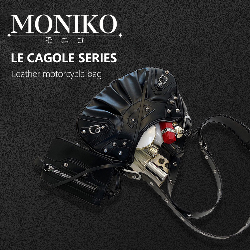 MONIKO Fashion High Quality Women's Shoulder Bag Rivet Dumpling ...