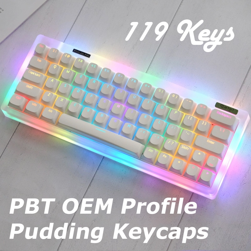 119 Keys Pudding Keycaps For Mechanical Keyboard OEM Profile Keycap Set ...