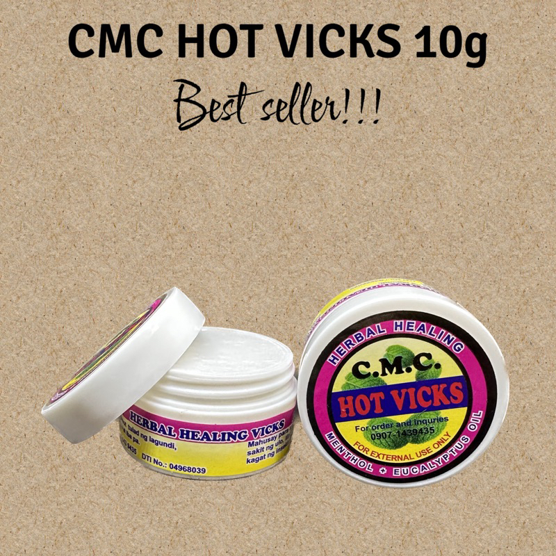 CMC HOTVICKS rub menthol 10g | Shopee Philippines