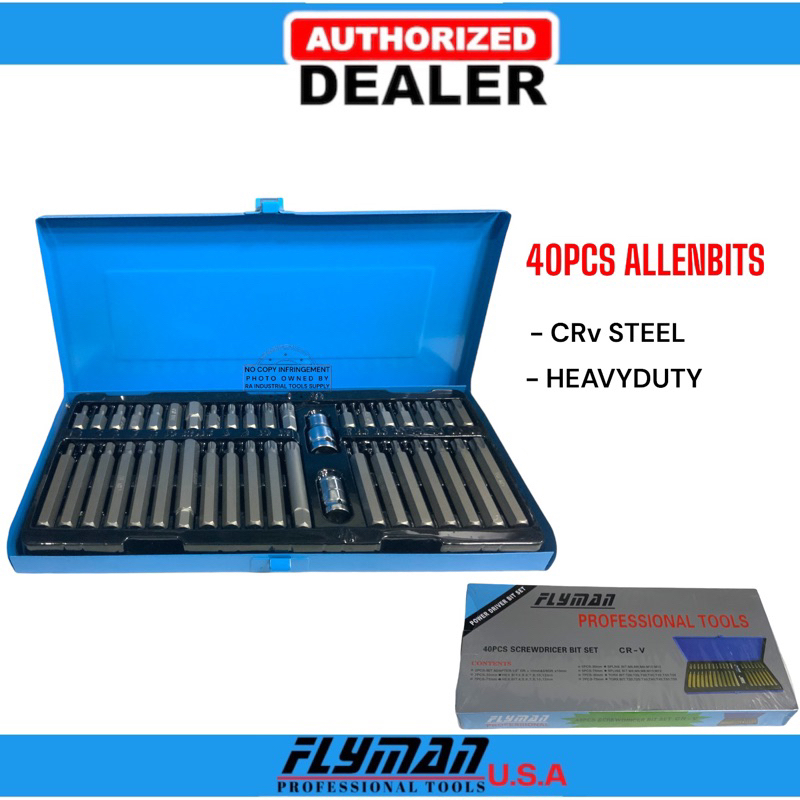 Flyman Tools Usa 40 Pcs Allenbits | Shopee Philippines