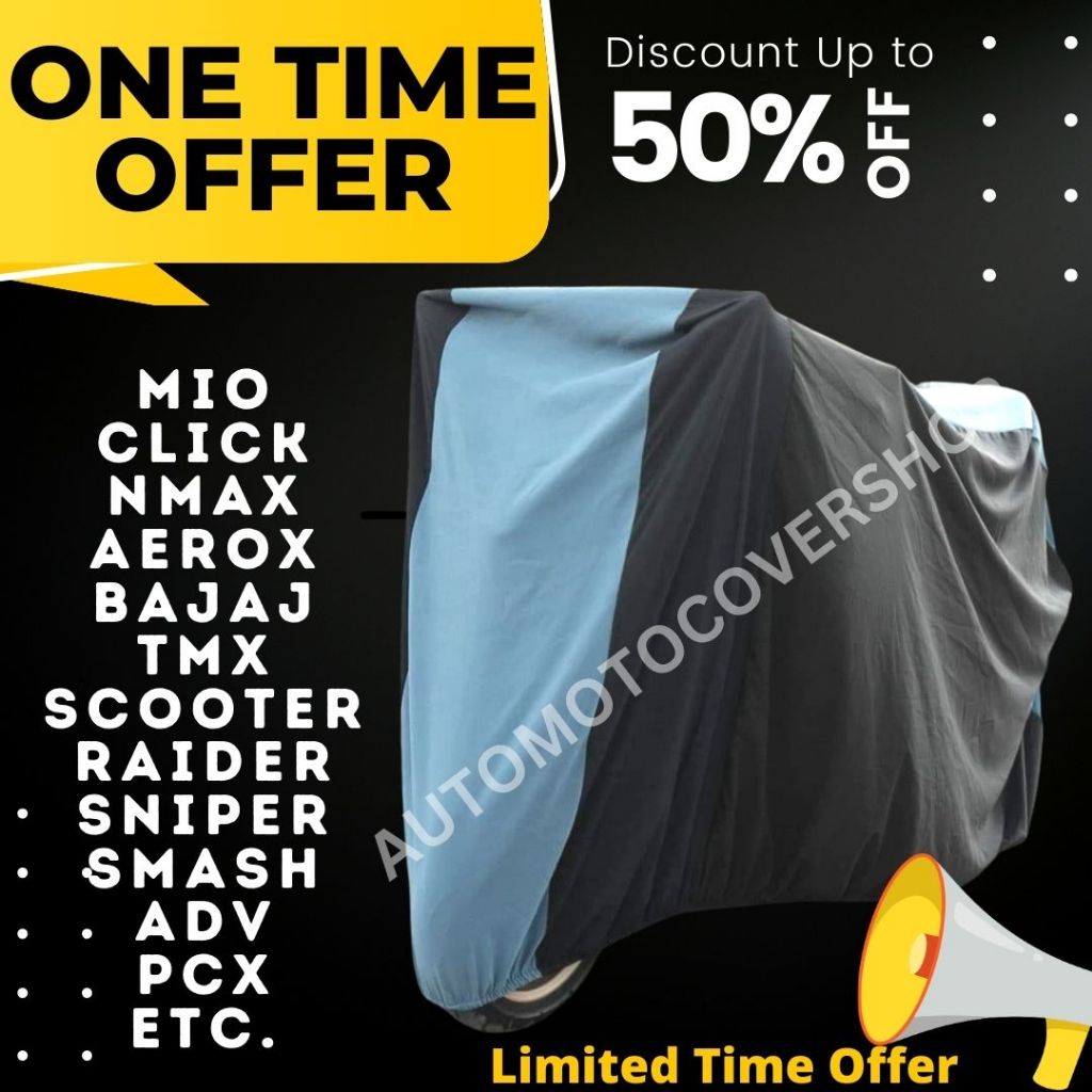 MOTORCYCLE COVER ALL TYPES TMX/ SCOOTER/ RAIDER/ MIO/ CLICK/ NMAX ...