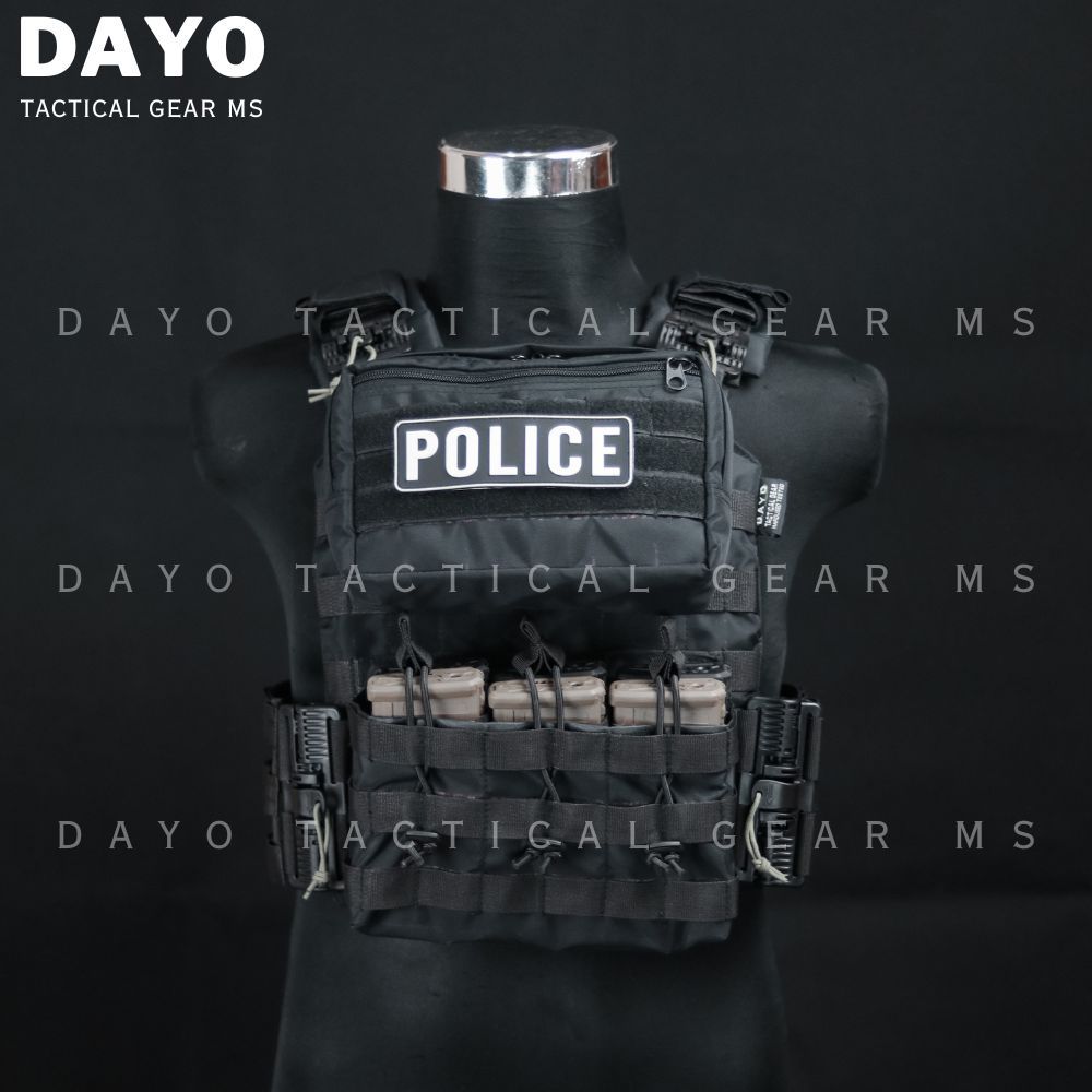 (DAYO) FULLY QUICK RELEASE BANDOLIER/ PLATE CARRIER BACK TO BACK/ VEST ...