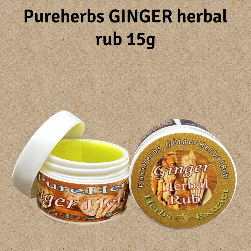 PURE HERBS GINGER herbal rub | Shopee Philippines