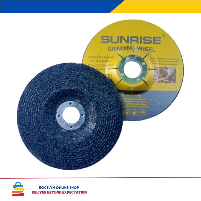 SUNRISE Grinding Wheel 4"/grinding disc, per piece-tls | Shopee Philippines