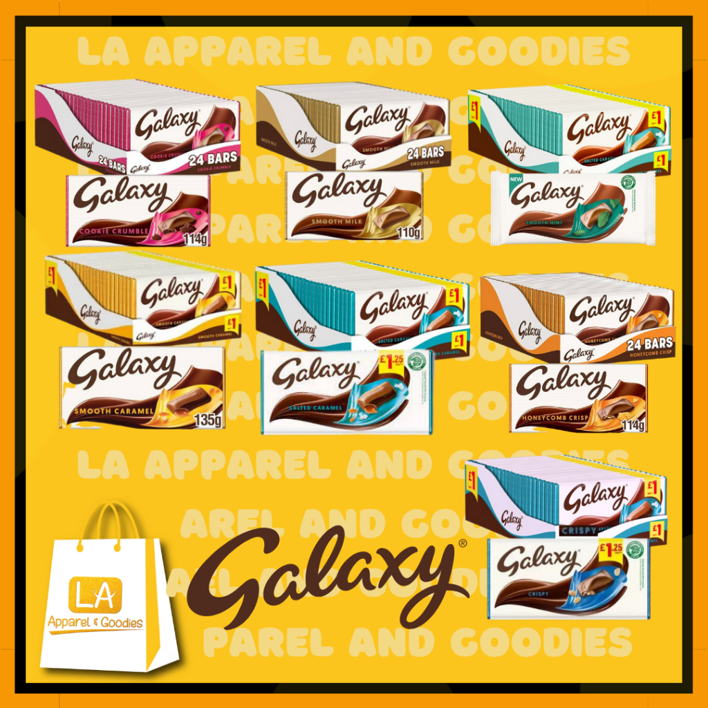 Galaxy by Box 24pcs Smooth Milk , Salted Caramel , Cookie Crumble ...